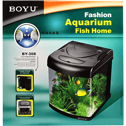 Boyu acvariu acvariu geam curbat 25l pl11wx1 negru